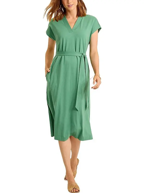 Tommy Bahama Islandscape Jersey Midi Dress - Spruce