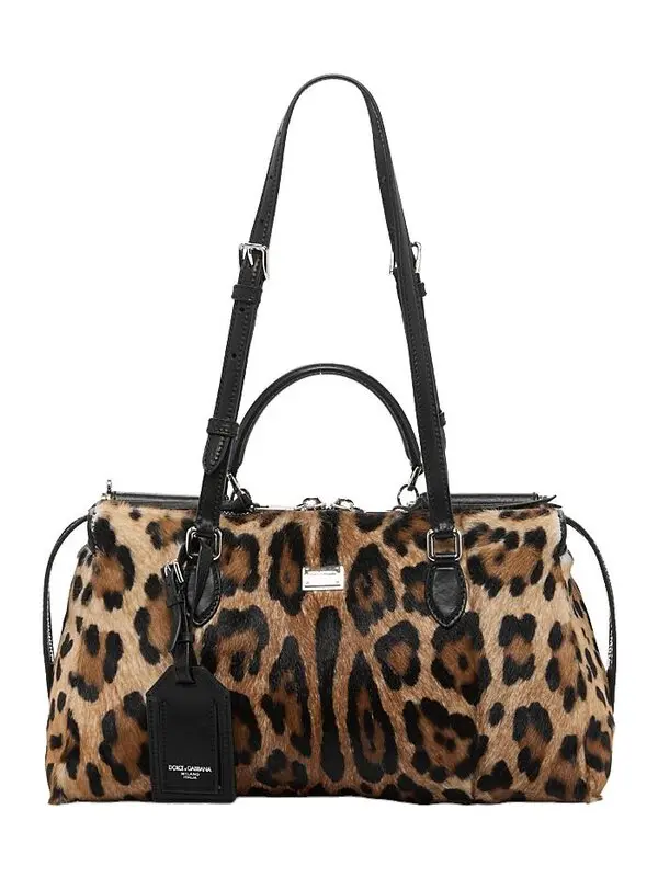 Dolce & Gabbana Top Handle Bag - Leopard/black