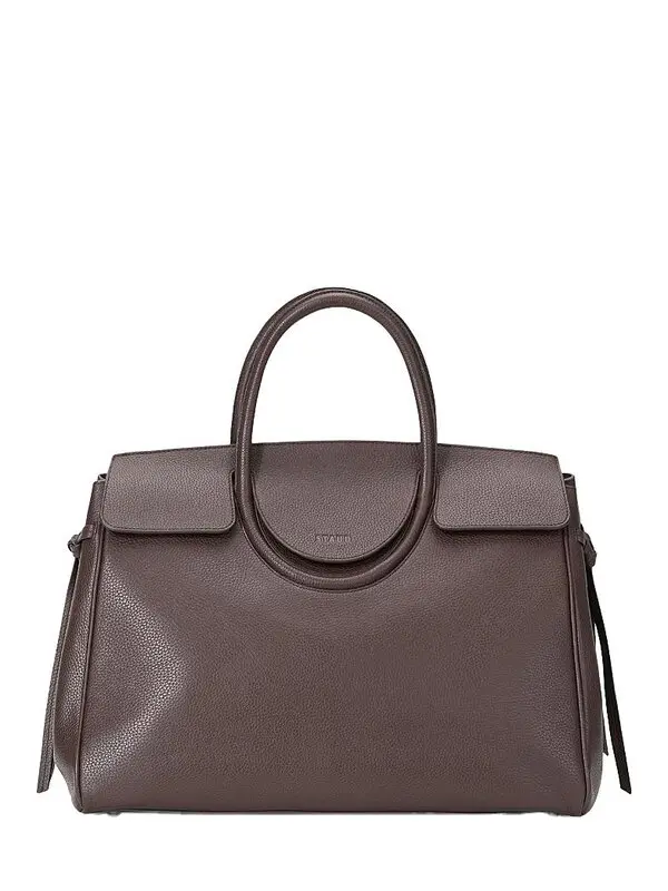Staud Maude Leather Carryall - Espresso