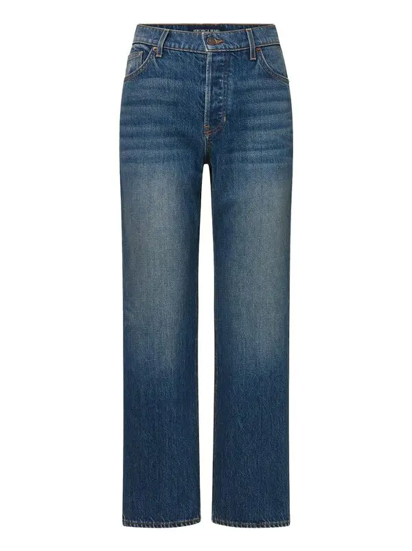 Veronica Beard Leah Mid-rise Straight Jeans - Equinox Blue
