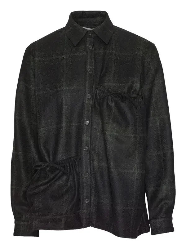 Henrik Vibskov Checked Shirt - Black