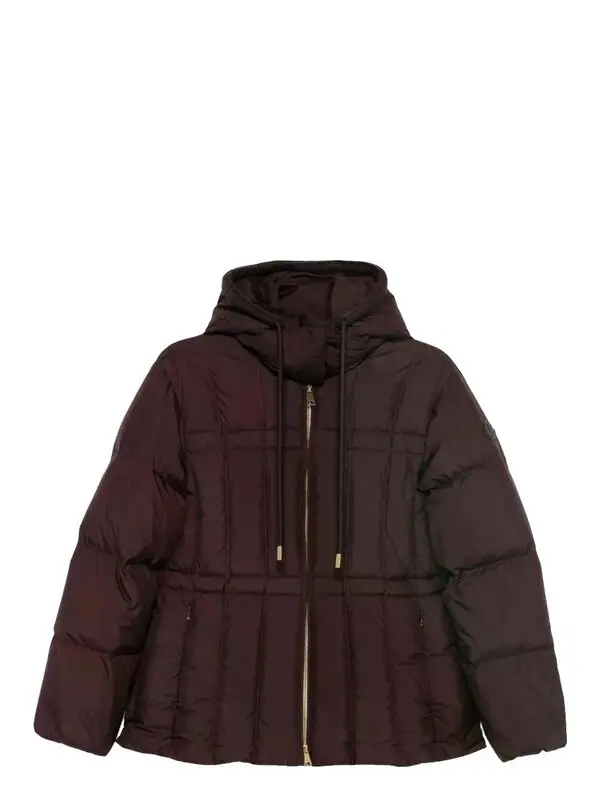 Moncler Hooded Zip-up Jacket - Brown