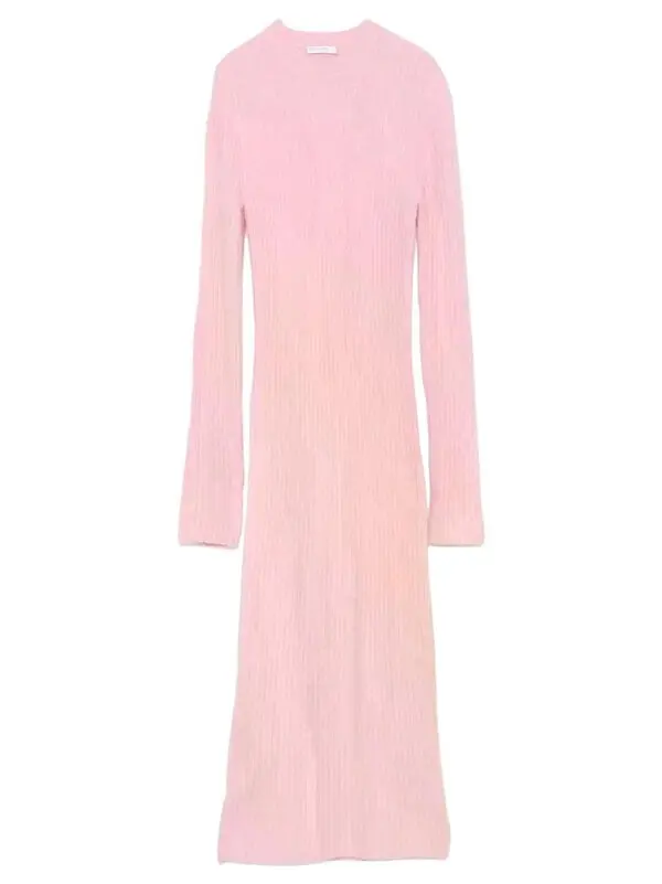 Patrizia Pepe Knitted Midi Dress - Pink