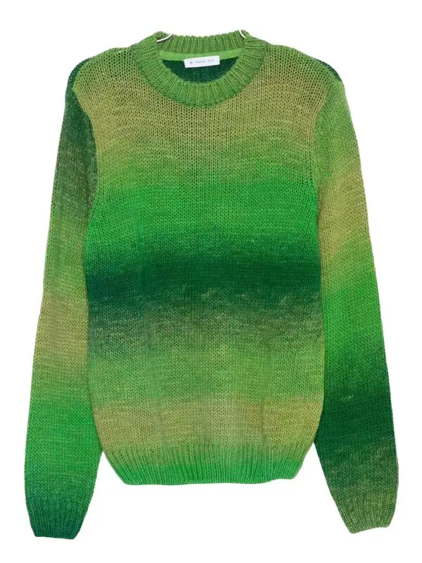 MANUEL RITZ Gradient-effect Alpaca-blend Sweater - Green