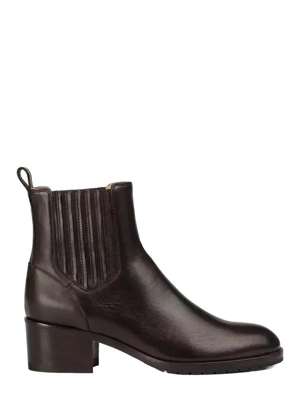 DOUCAL'S Quilted Leather Chelsea Boots - Brown