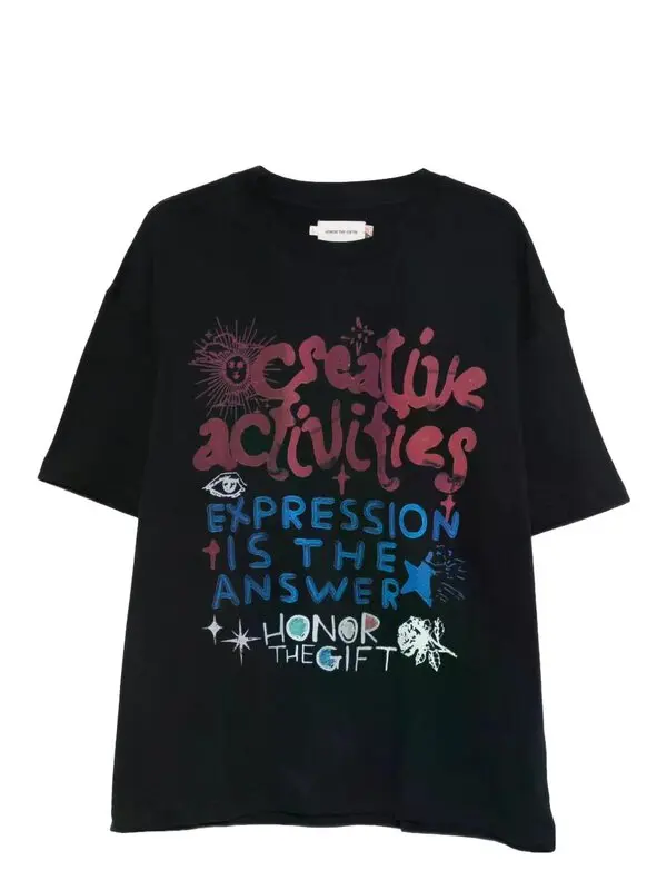 HONOR THE GIFT Graphic-print T-shirt - Black
