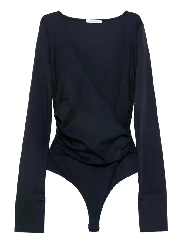 Max Mara Nigella Long-sleeve Bodysuit - Blue