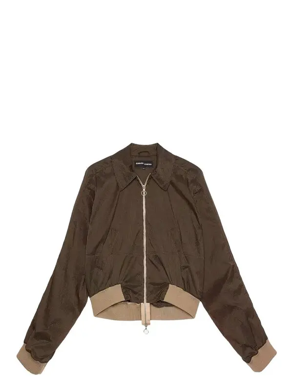 EDWARD CUMING Lightweight Zip-up Jacket - Brown