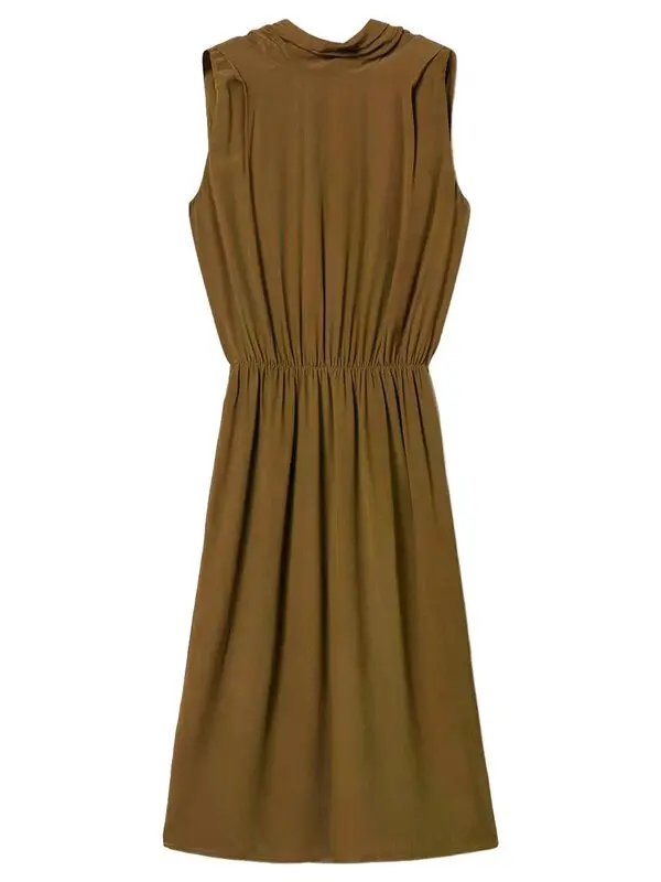 TWINSET Sleeveless Midi Dress - Brown