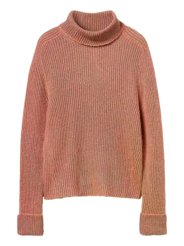 TWINSET Ribbed Turtleneck Jumper - Pink
