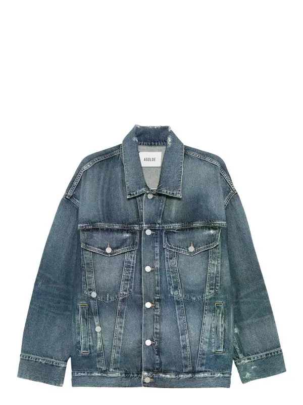 AGOLDE Buttoned Denim Jacket - Blue