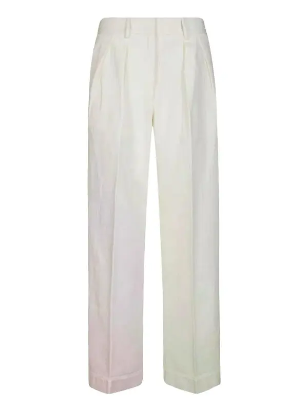 FORTE_FORTE Pleated Trousers - White
