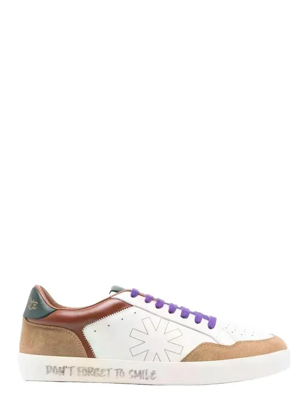 MANUEL RITZ Panelled Lace-up Sneakers - White