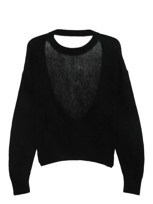 HAIKURE Openwork Knit Sweater - Black