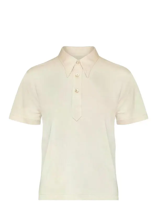 MAISON MARGIELA Jersey Polo Shirt - White