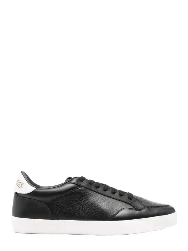 MANUEL RITZ Perforated Leather Sneakers - Black
