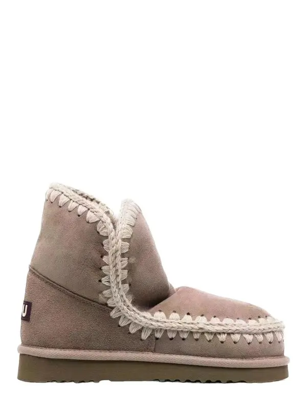 Mou Shearling-lined Slip-on Boots - Grey