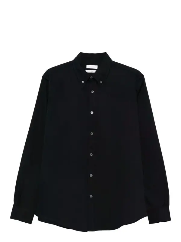 CELLAR DOOR Long-sleeve Cotton Shirt - Blue