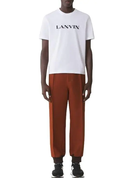 LANVIN Embroidered Cotton T-shirt - Blanc Optique