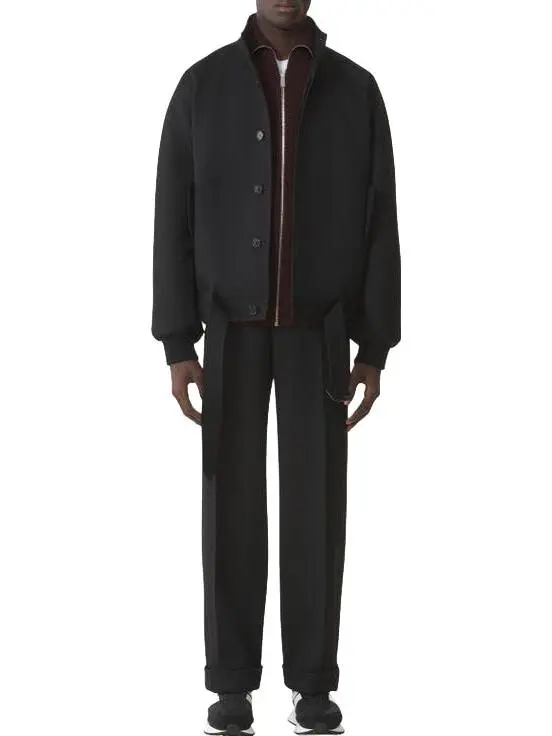 LANVIN Wool Tricotine Jacket - Black