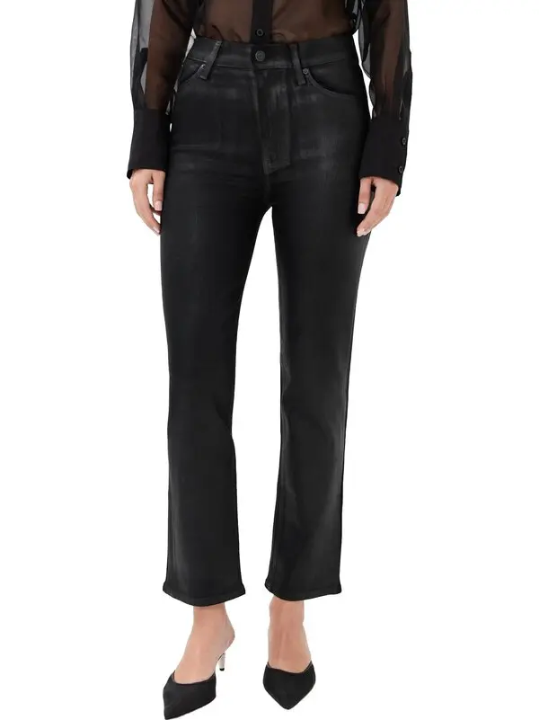 FRAME Le Sleek Straight Coated Jeans - Mood Ring Coated
