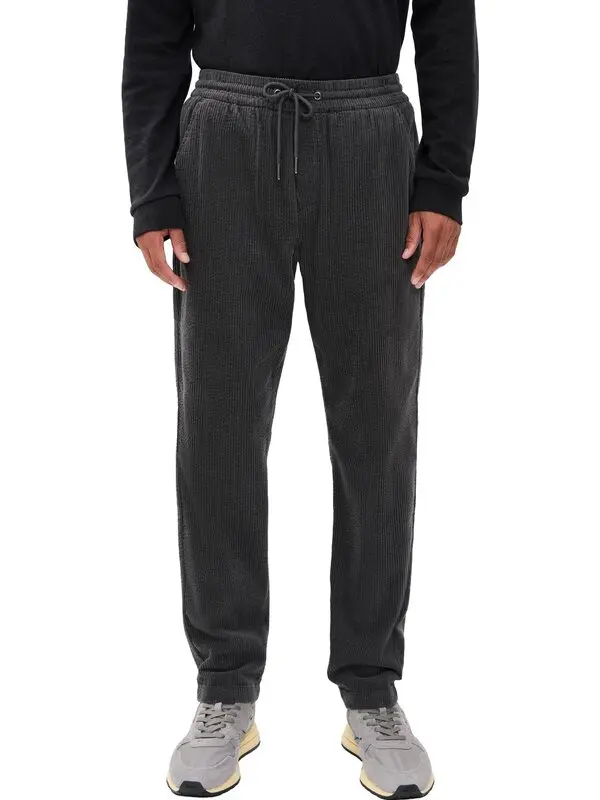 Marine Layer Saturday Corduroy Relaxed Fit Pants - Faded Black