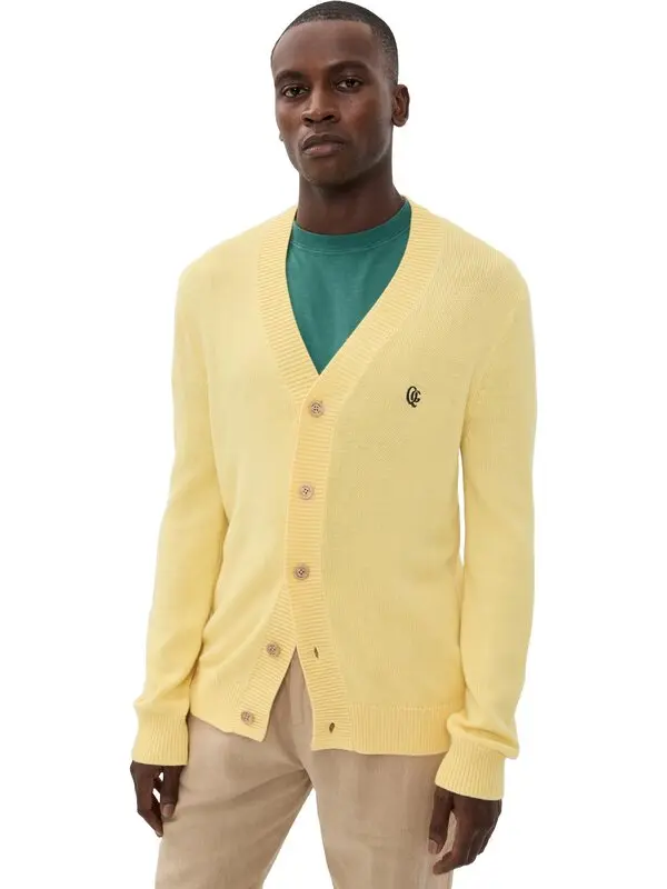 QUIET GOLF Sanders Cardigan - Canary