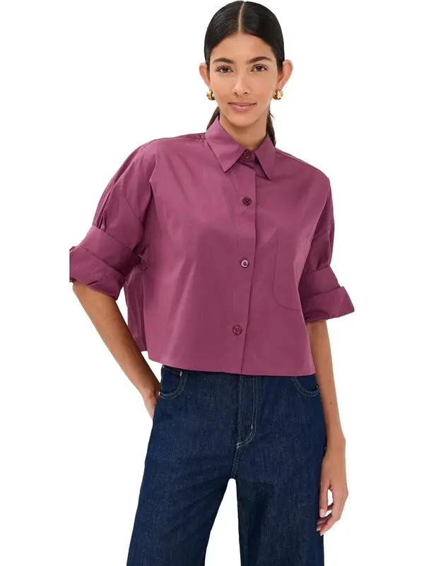 TWP Next Ex Button-down Shirt - Crushed Violets