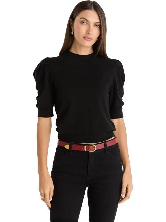 THE NOLI SHOP Sylvie Knit Top - Black