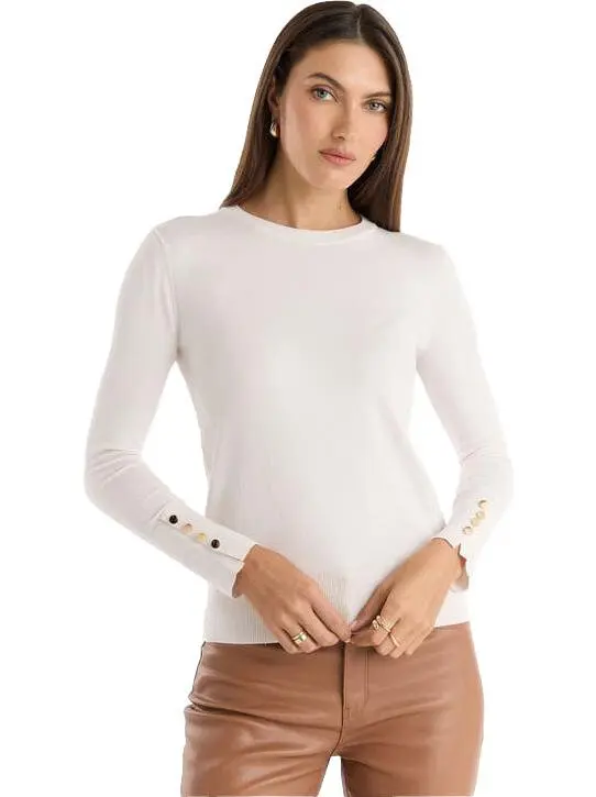 THE NOLI SHOP Marcela Knit Top - Pearl