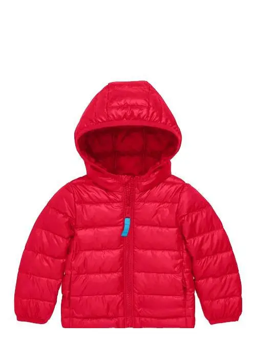 PRIMARY Lightweight Water Repellent Puffer Jacket - Cherry