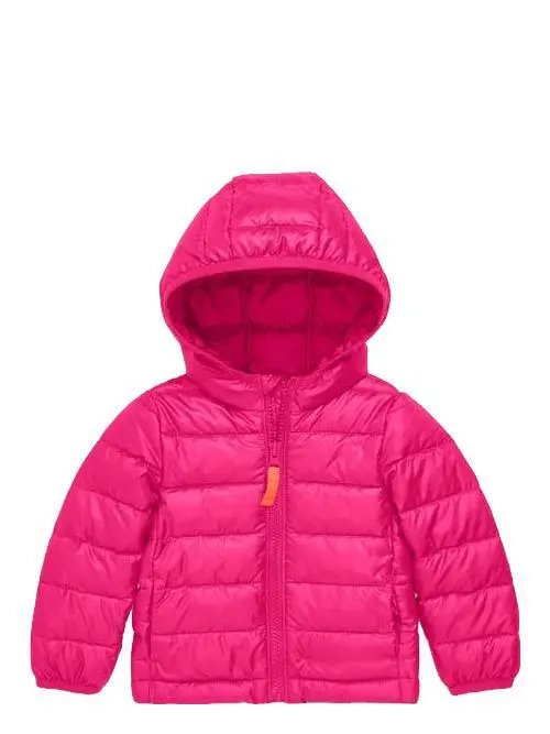 PRIMARY Lightweight Water Repellent Puffer Jacket - Fuchsia