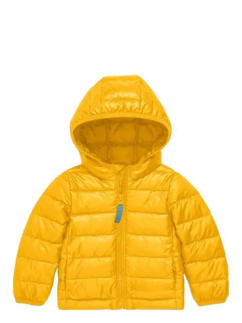 PRIMARY Lightweight Water Repellent Puffer Jacket - Mustard