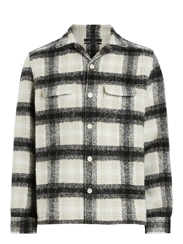 ALLSAINTS Check Lapse Shirt - Black