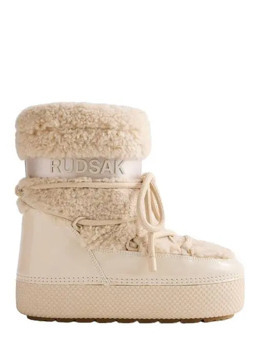 Rudsak Kathy Shearling Boots - Natural