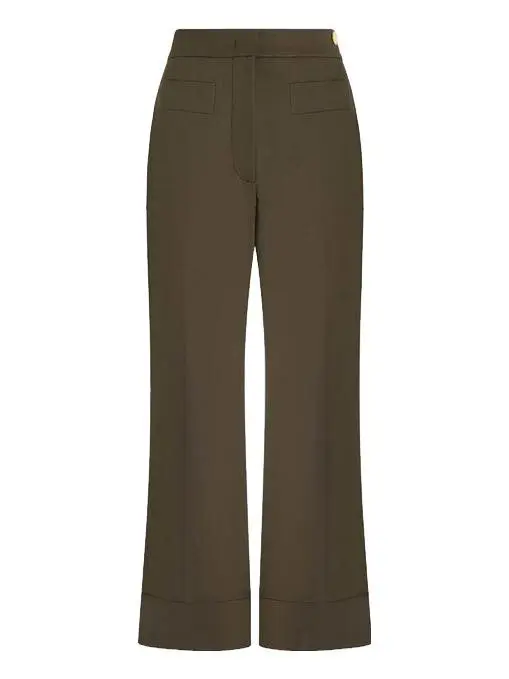 CALLAS MILANO Brody Cropped Cuff Pant - Green