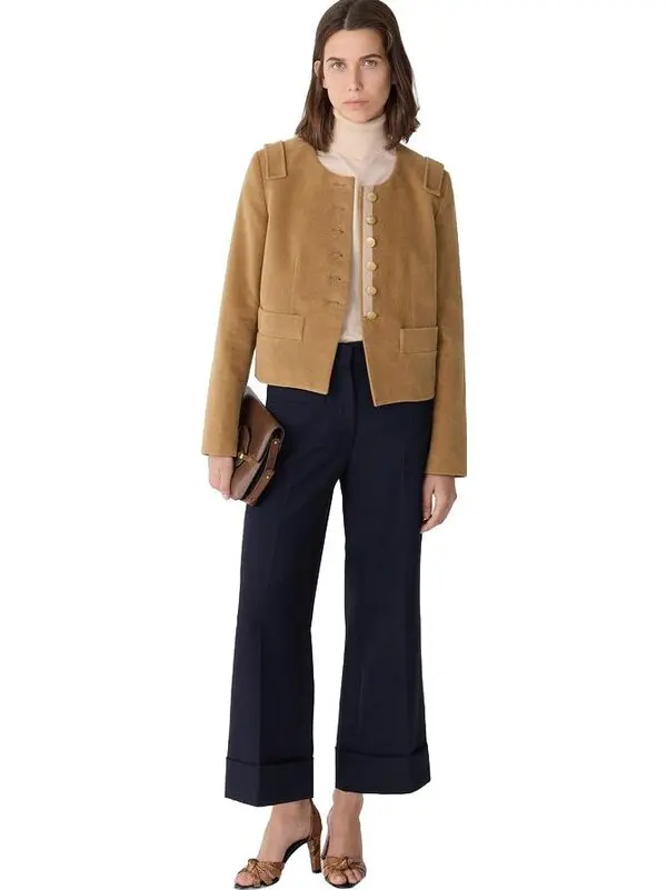 CALLAS MILANO Aubrey Cropped Jacket - Brown