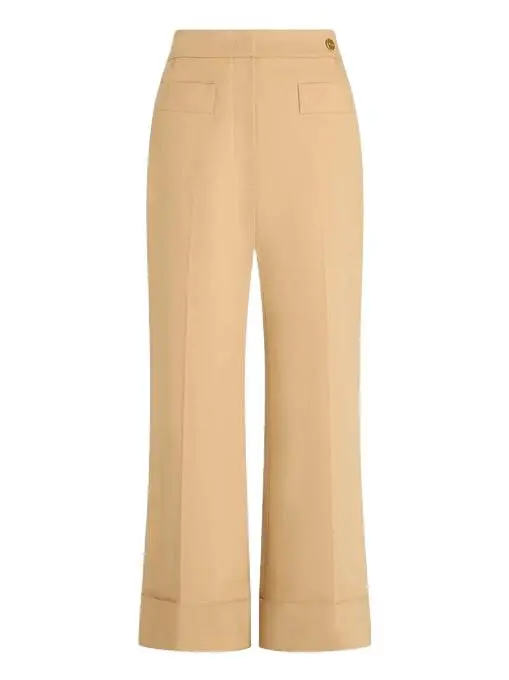 CALLAS MILANO Brody Cropped Cuff Pants - Red