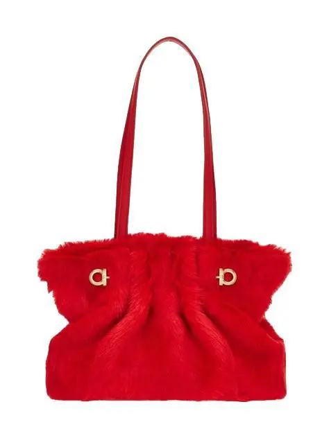 FERRAGAMO Soft Bag - Red
