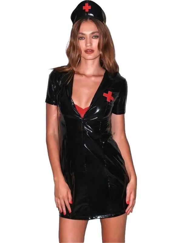 FLEUR DU MAL Nurse Costume - Black
