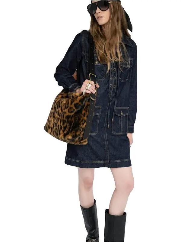 Zadig&Voltaire Remacha Mini Dress - Denim