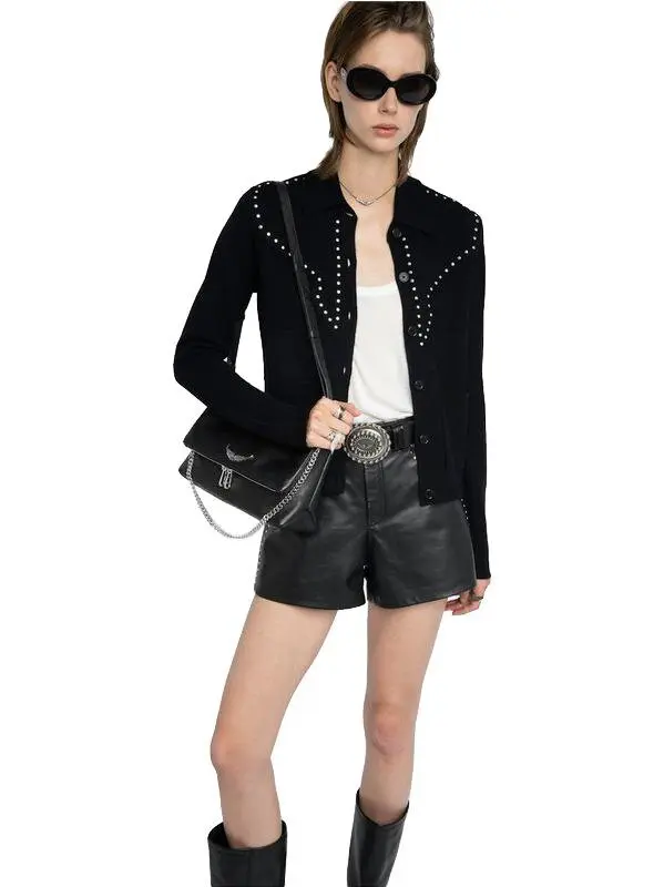 Zadig&Voltaire Adany Wool And Cashmere Cardigan - Black