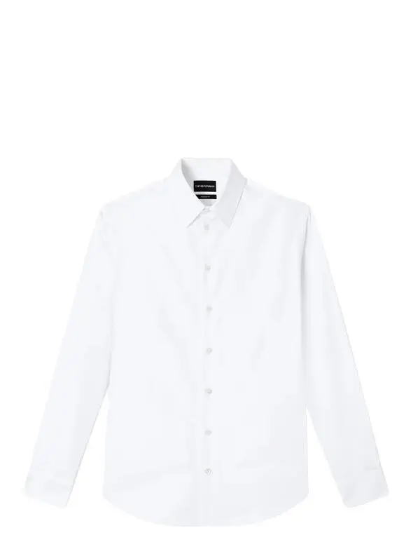 Emporio Armani Cotton Armure Shirt - White