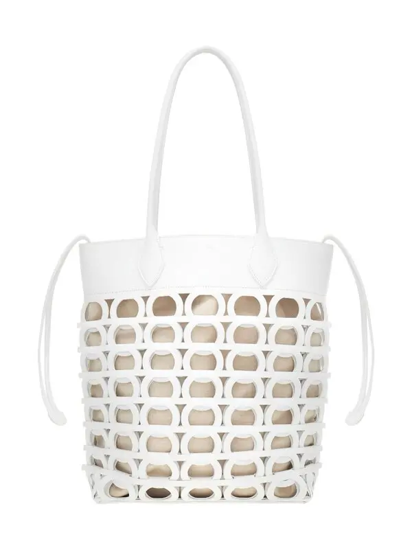 FERRAGAMO Gancini Tote Bag - White