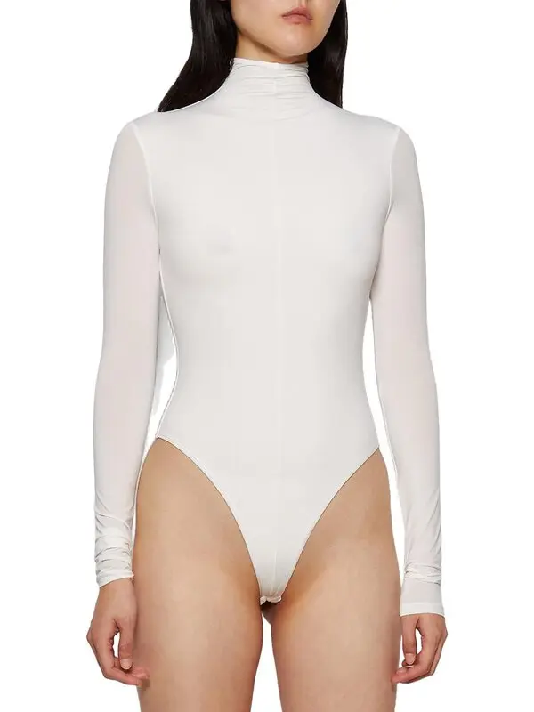 Wardrobe.NYC X Rosie Huntington-whiteley Long Sleeves Bodysuit - White