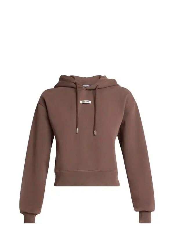Jacquemus Grosgrain Logo Hoodie - Brown