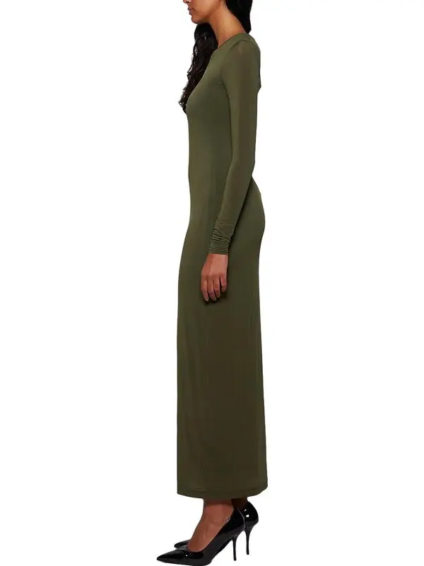 Wardrobe.NYC Sheer Maxi Dress - Green