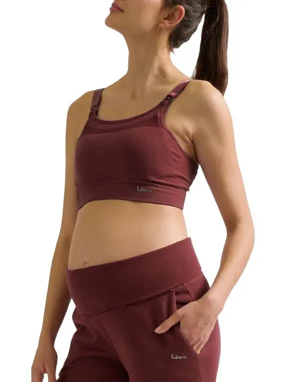 CACHE COEUR Woma Maternity And Nursing Sports Bra - Plum