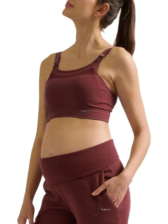 CACHE COEUR Woma Maternity And Nursing Sports Bra - Plum