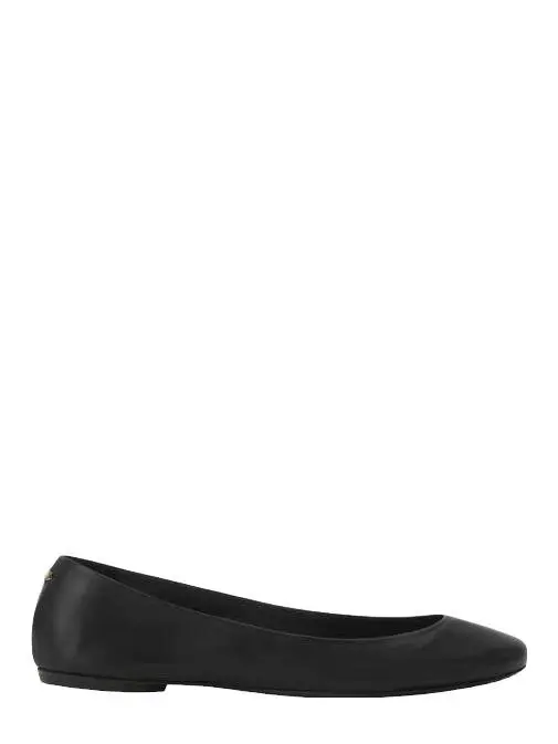LANVIN Ballerina Flat In Leather - Black